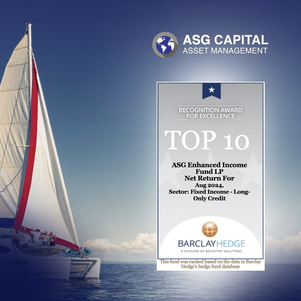 BarclayHedge Performance Award - ASG Enhanced Income Fund - ASG Capital